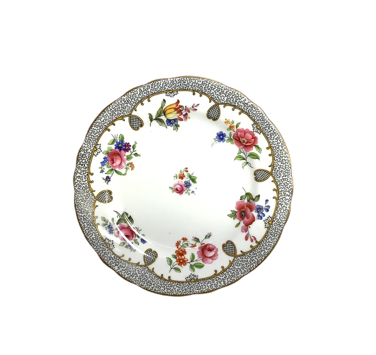 Vintage Floral “Aynsley” Plate – Jacaranda Tree & Co