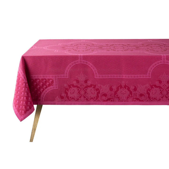 Tablecloth - Le Jacquard Francais - Palais Venitien Raspberry – Jacaranda Tree & Co