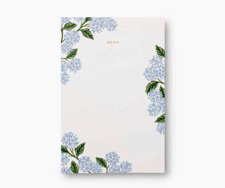 Hydrangea Memo Notepad by Rifle Paper Co – Jacaranda Tree & Co