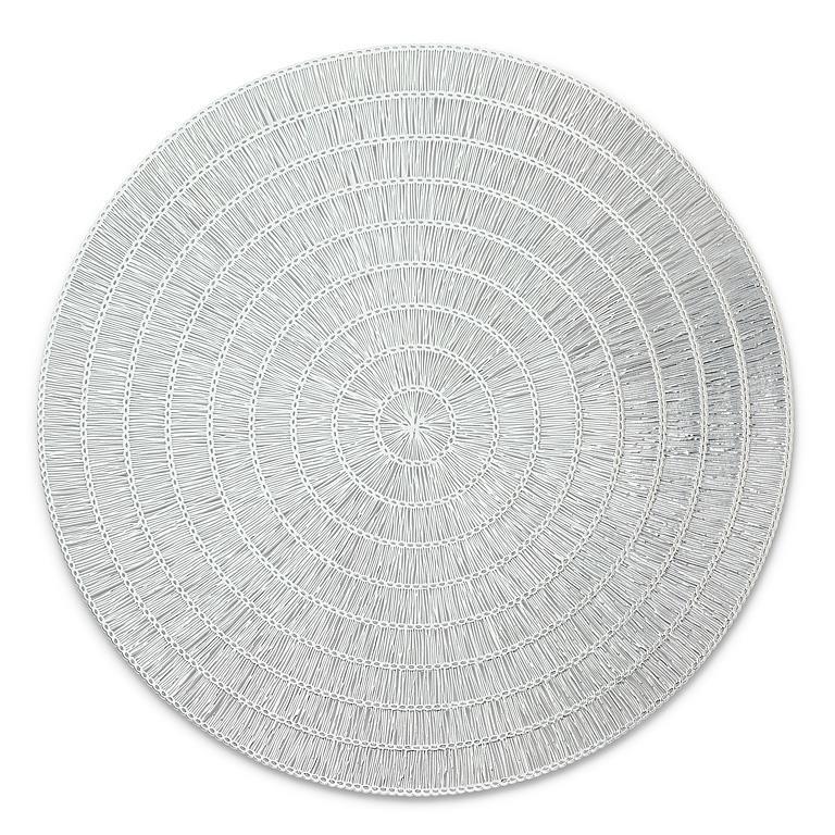 Round Textured Placemat - Silver – Jacaranda Tree & Co