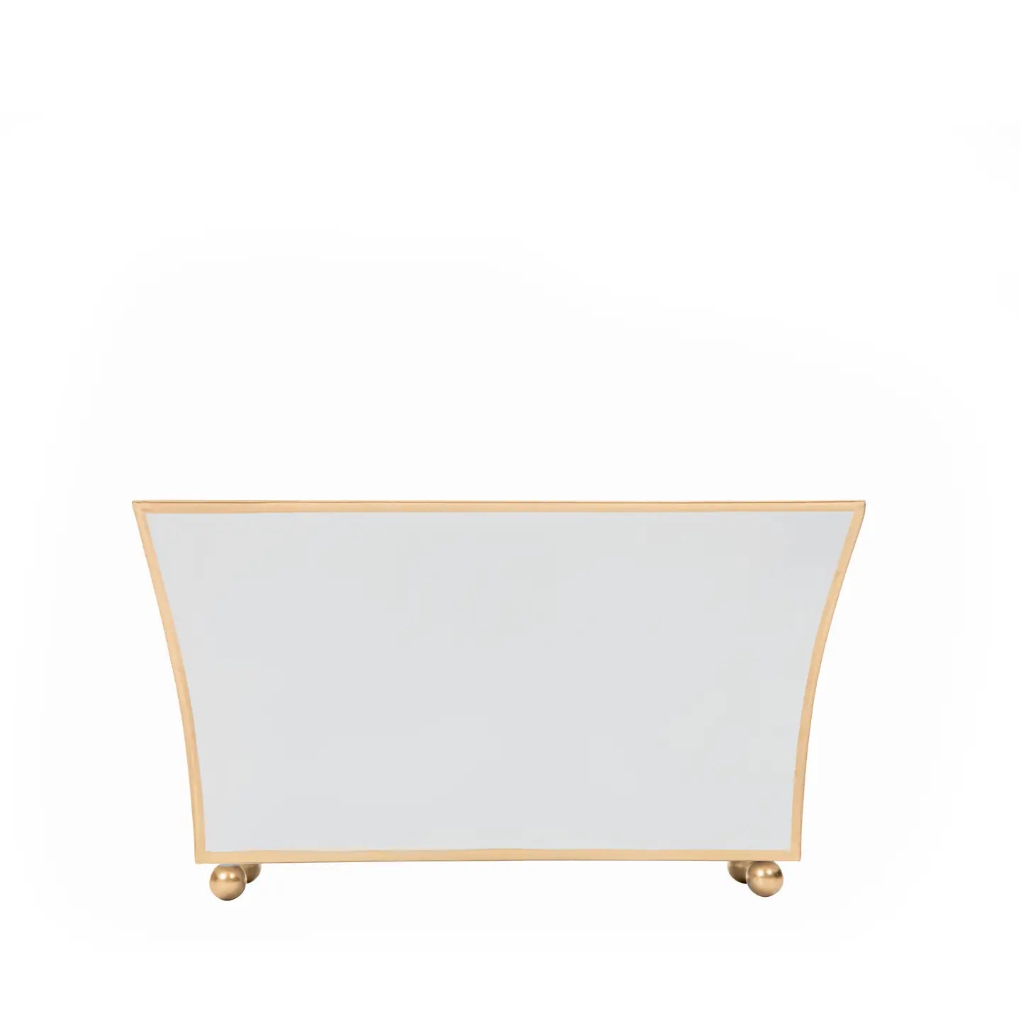 Gracie Fluted Rectangle Cachepot in White – Jacaranda Tree & Co