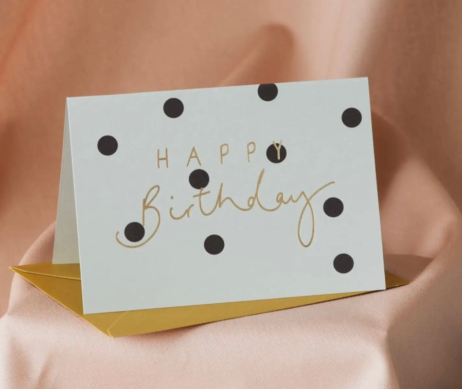 Happy Birthday Polka Dot Card – Jacaranda Tree & Co