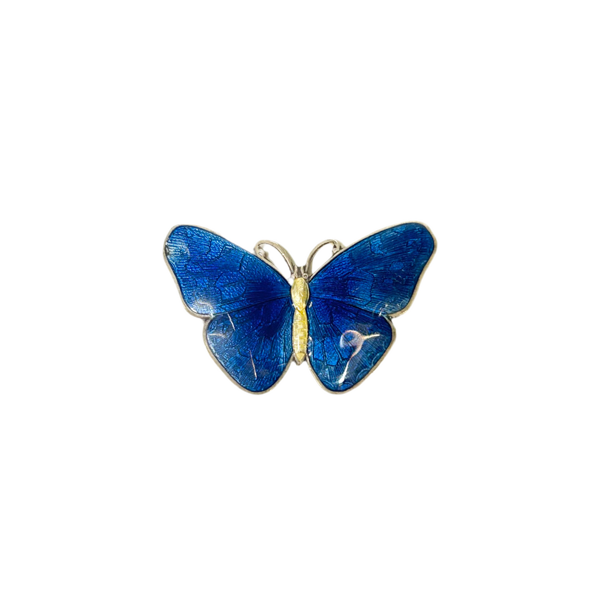 Vintage Blue Butterfly Sterling Brooch – Jacaranda Tree & Co