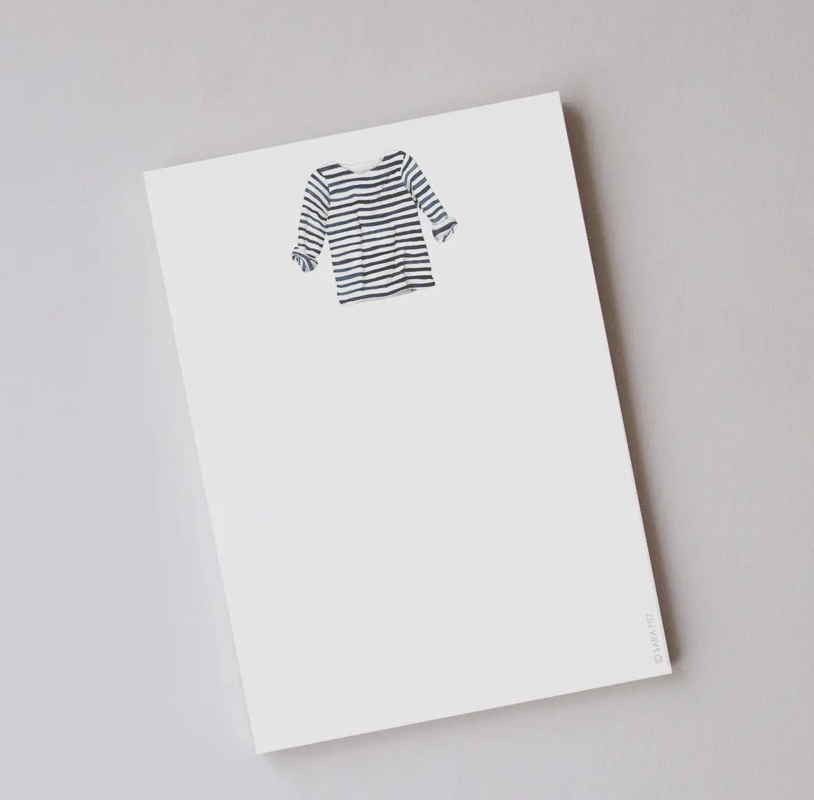 Navy + White Striped Shirt Notepad – Jacaranda Tree & Co