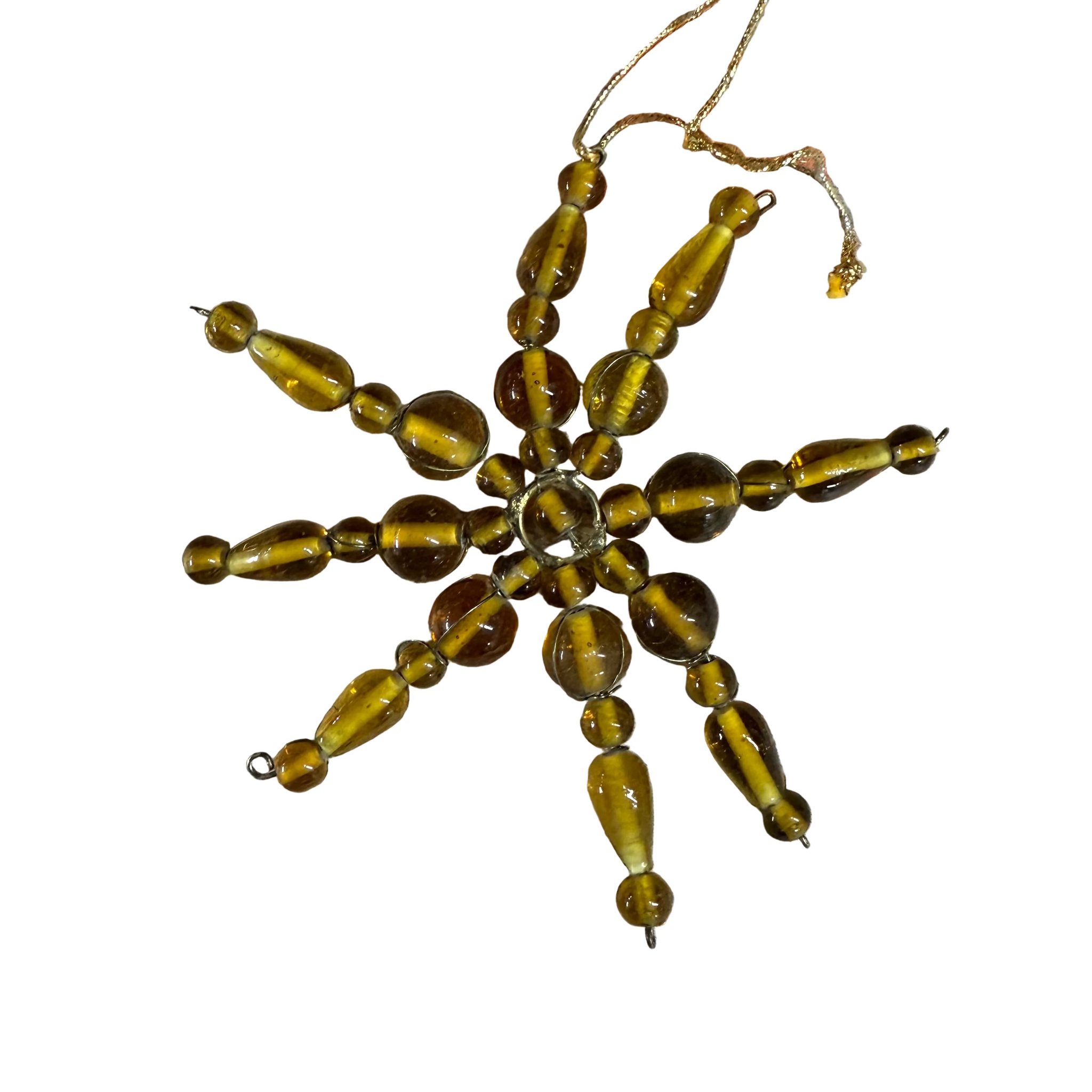 Amber Snowflake Ornament – Jacaranda Tree & Co