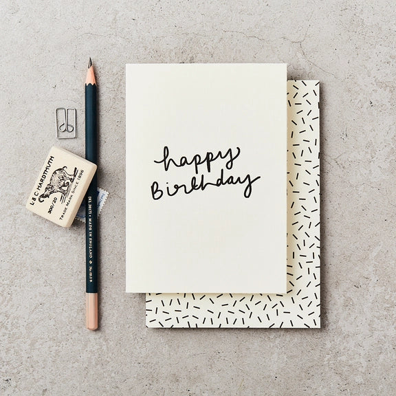 Happy Birthday Handwritten...Card – Jacaranda Tree & Co