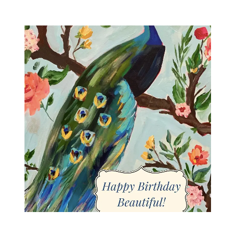 Happy Birthday Peacock.. Card – Jacaranda Tree & Co