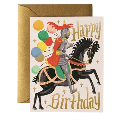 Knight Birthday Card – Jacaranda Tree & Co