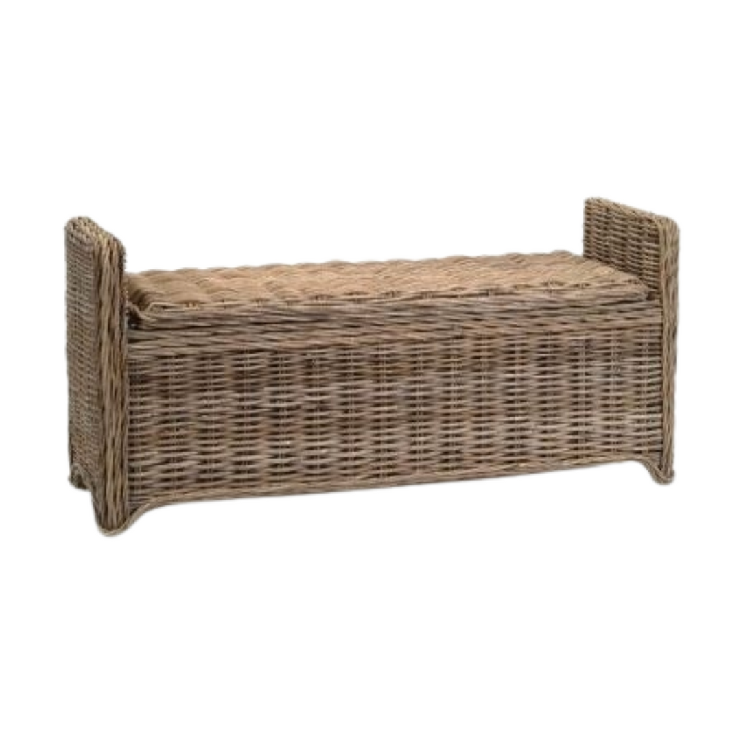 Rattan Storage Bench – Jacaranda Tree & Co