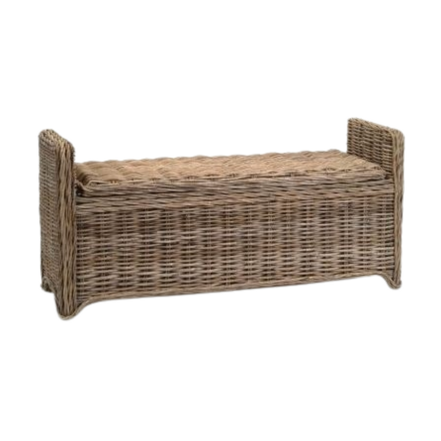 Rattan Storage Bench – Jacaranda Tree & Co
