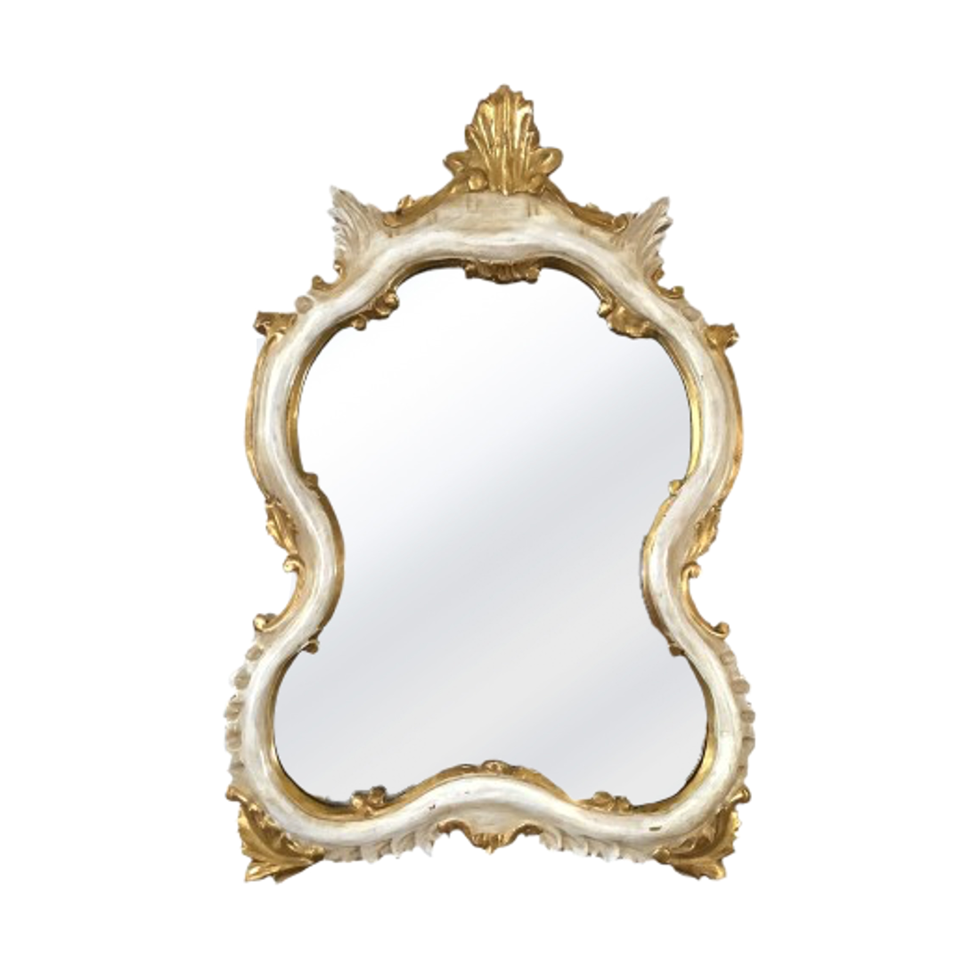 Vintage Florentine White & Gold Mirror – Jacaranda Tree & Co