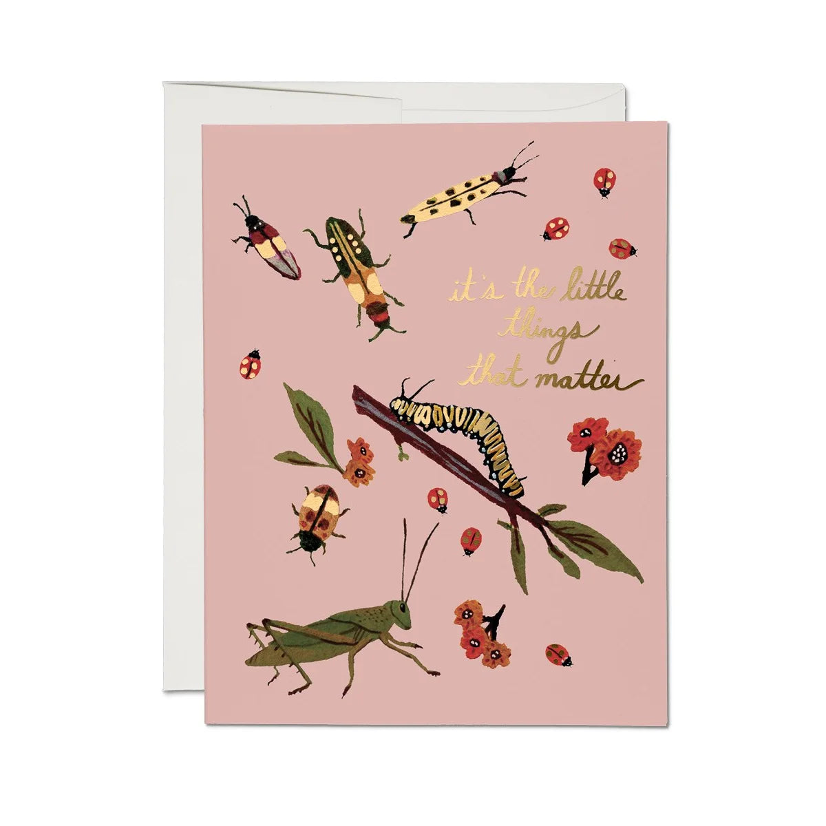 It's The Little Things That Matter Bug Card – Jacaranda Tree & Co