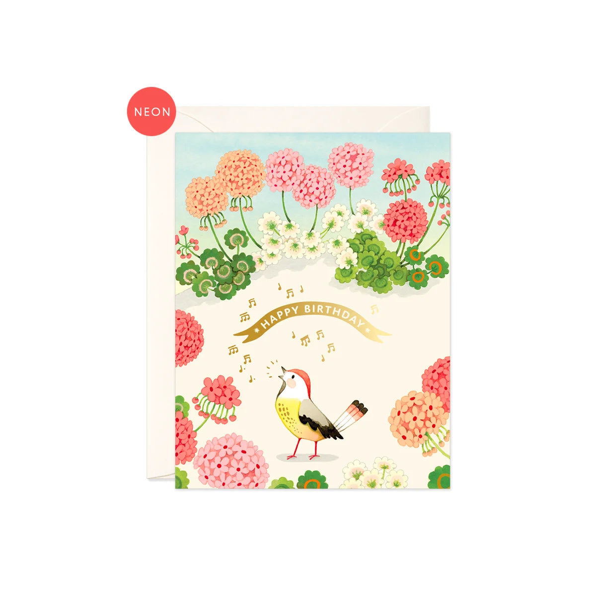 Geranium & Birdie Birthday Card – Jacaranda Tree & Co