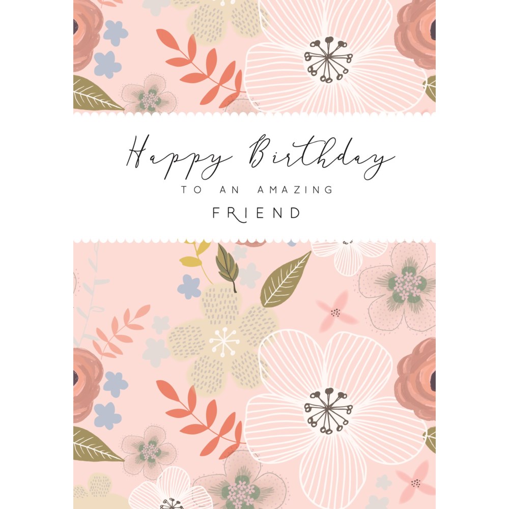 Happy Birthday to an Amazing Friend Birthday Card – Jacaranda Tree & Co
