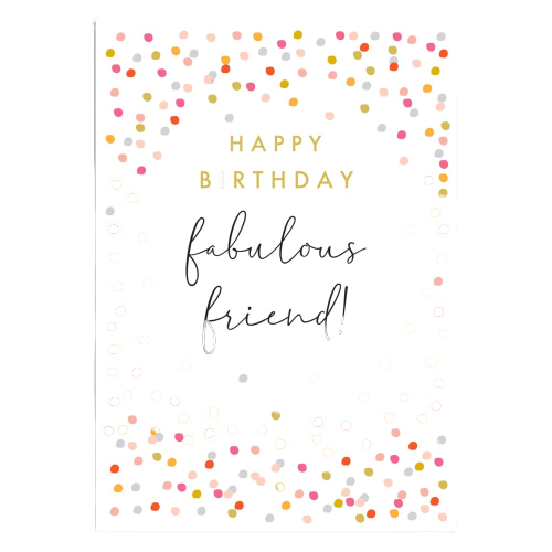 Happy Birthday Fabulous Friend Card I – Jacaranda Tree & Co
